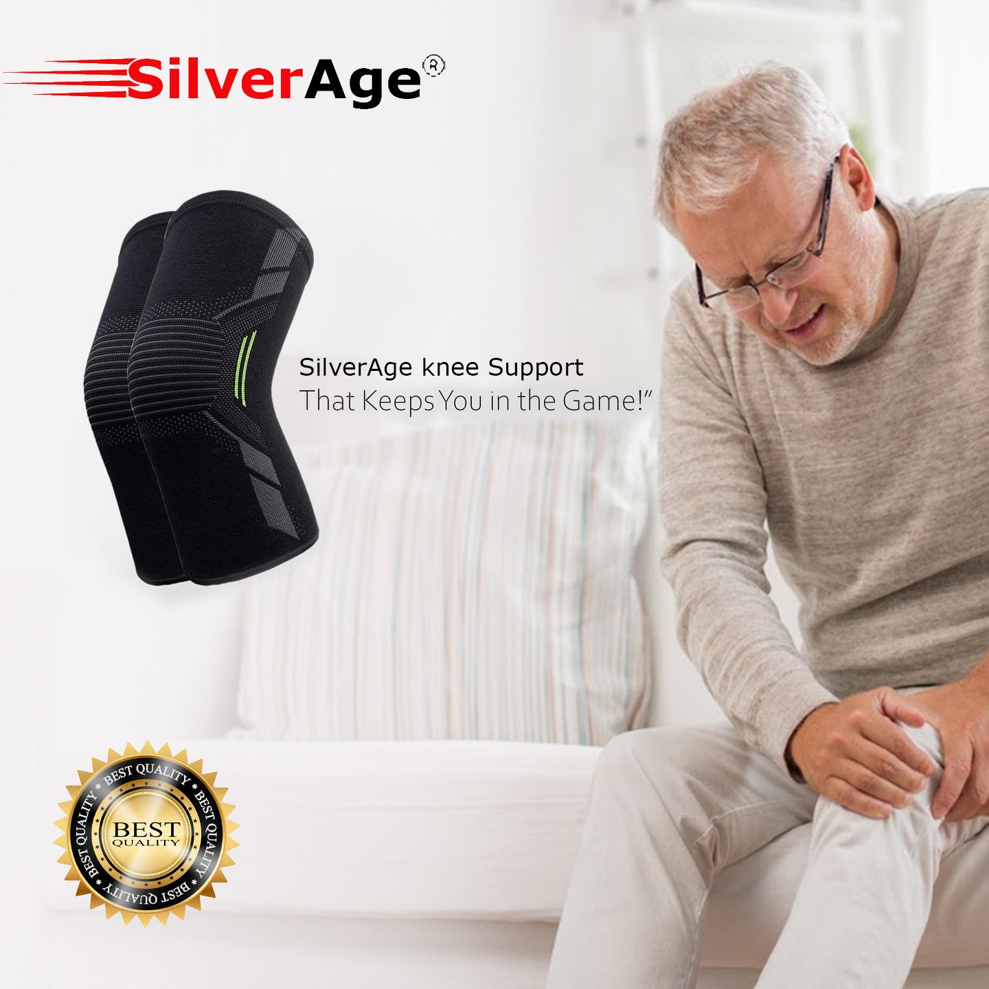SilverAge® Knee Support Pack of 2 – Haxor
